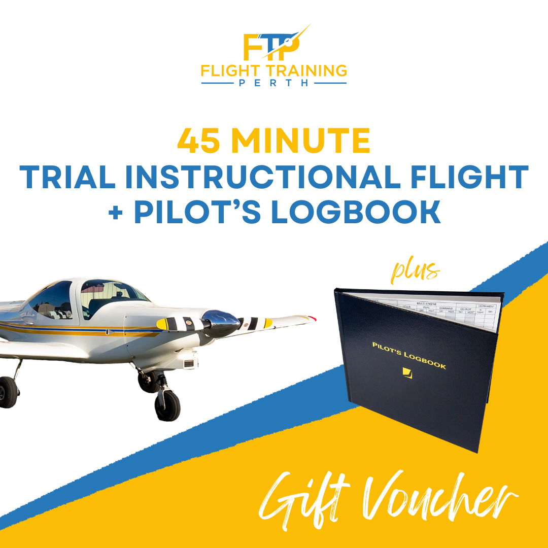 45-minute Trial Instructional Flight + Pilot Logbook - Flight Training Perth